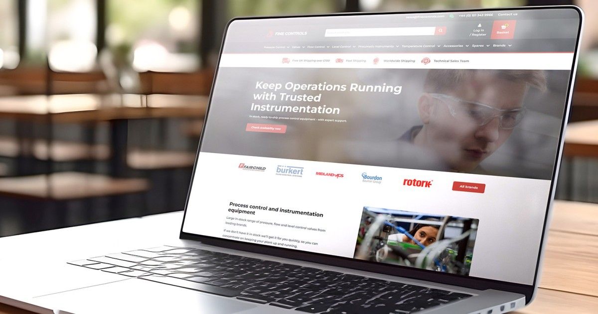 Bespoke website design | Fine Controls
